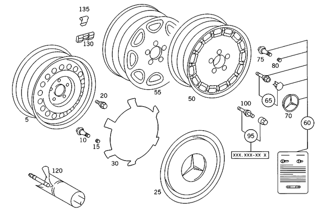 170-401-01-70 - Spherical Collar Screw 1954-2002 Mercedes-Benz ...