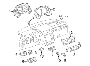 2010-2014 GM Heating and Air Conditioning Control Panel with Rear ...