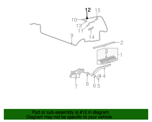 2001-2015 Toyota Washer Valve 85321-26020 | Toyota Parts Center