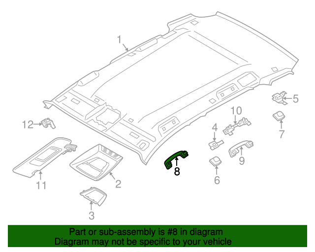 Genuine BMW 51-16-7-285-839 | Grip Handle | FREE Shipping on Most ...