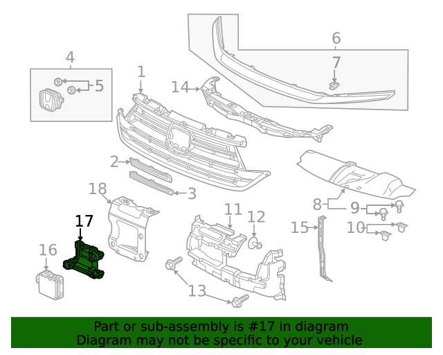 36805-THR-A01 - Mount Frame 2021-2024 Honda Odyssey | Honda Parts Online