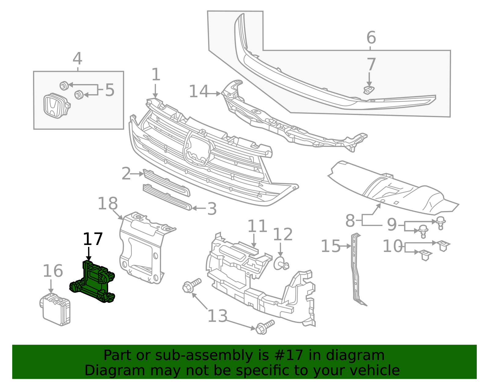 2021-2024 Honda Odyssey Mount Frame 36805-THR-A01 | Honda Factory Parts