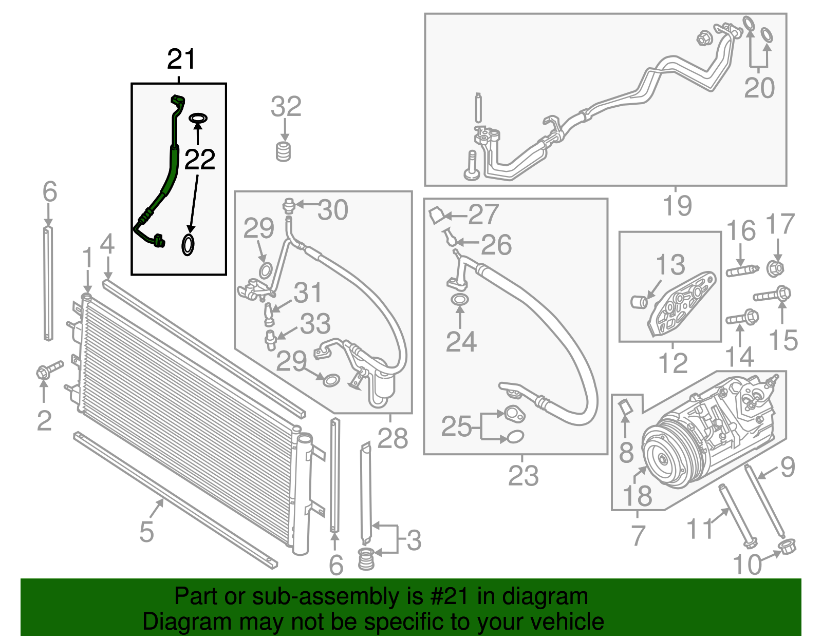 HG9Z-19835-B - Liquid Hose 2013-2020 Ford Fusion | Ford Parts Center