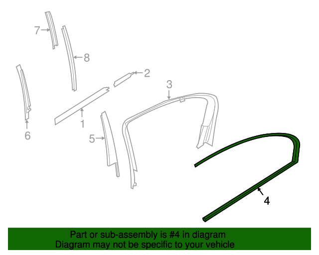 51357437857 - 2016-2022 BMW Finish Molding (51-35-7-437-857) | BMW of ...