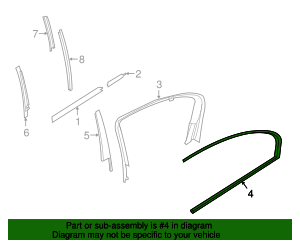 51-35-7-397-861 - Door Reveal Molding 2016-2022 BMW | AutoNationParts.com