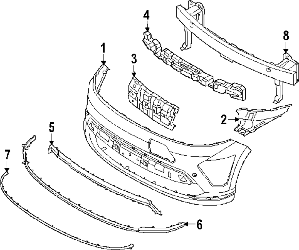 2024 Hyundai Kona Electric Reinforcement 86535-BF000 | QuirkParts