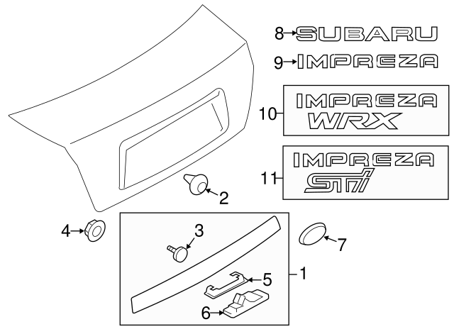 2011-2014 Subaru Impreza OEM NEW 2011-2014 Subaru Impreza WRX STI 2.5L ...