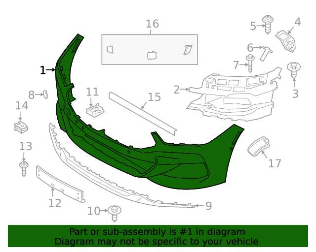 Genuine BMW 51-11-5-A29-922 | Bumper Cover | FREE Shipping on Most ...