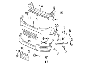 71193-SCV-A50 - Side Retainer 2009-2011 Honda Element | Honda Parts Online