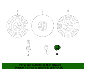 1989-2005 Toyota Alloy Wheels, Hub Nut 90942-01062 | Elmhurst Toyota Parts