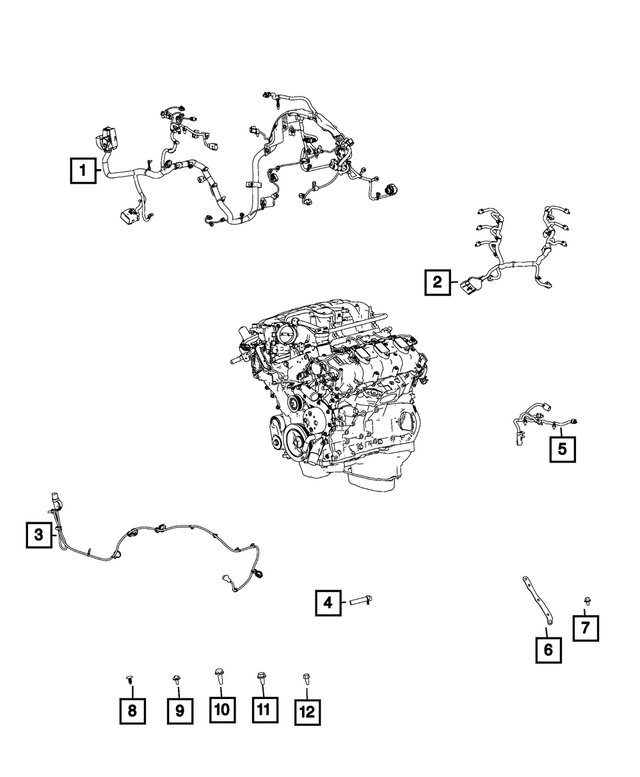 2021 Mopar Engine Wiring 68493945AC | Mopar eStore