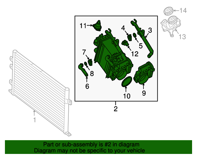 2016-2018 Mercedes-Benz Inter-Cooler 177-090-04-00 | MB OEM Parts