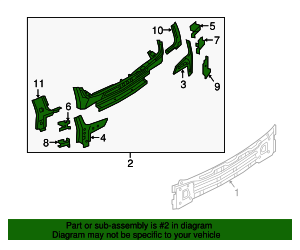 4M0-813-253-C - Rear Body Reinforcement 2017-2023 Audi ...