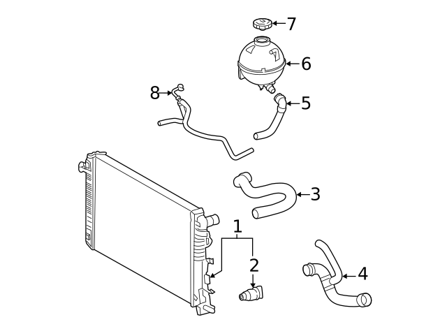 906-500-02-02 - Radiator 2014-2022 Mercedes-Benz | Mercedes-Benz USA Parts