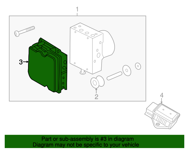 2011 Chevrolet Caprice Electronic Brake and Traction Control Module ...