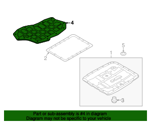 46240-4C000 - Transmission Filter 2010-2012 Hyundai Genesis Coupe ...