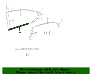 75740-06230 - Door Belt Molding 2019-2024 Lexus | AutoNationParts.com