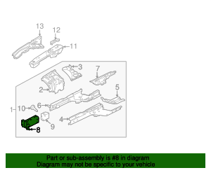 C2D1318 - Frame Rail End 2010-2019 Jaguar | AutoNation Parts