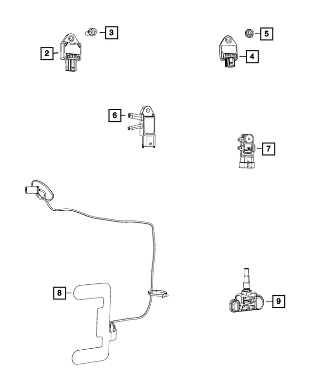 2014-2022 Ram Tire Pressure Sensor 68510378AB | Mopar eStore