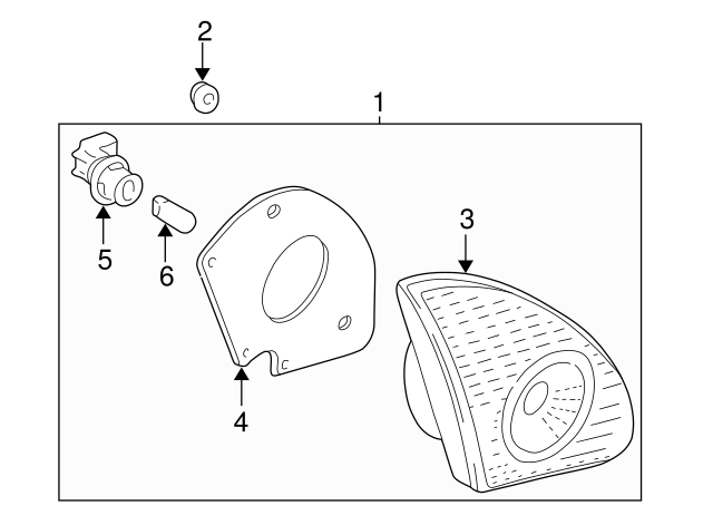 2003-2008 Toyota Corolla Backup Lamp Assembly 81670-02030 | Toyota ...