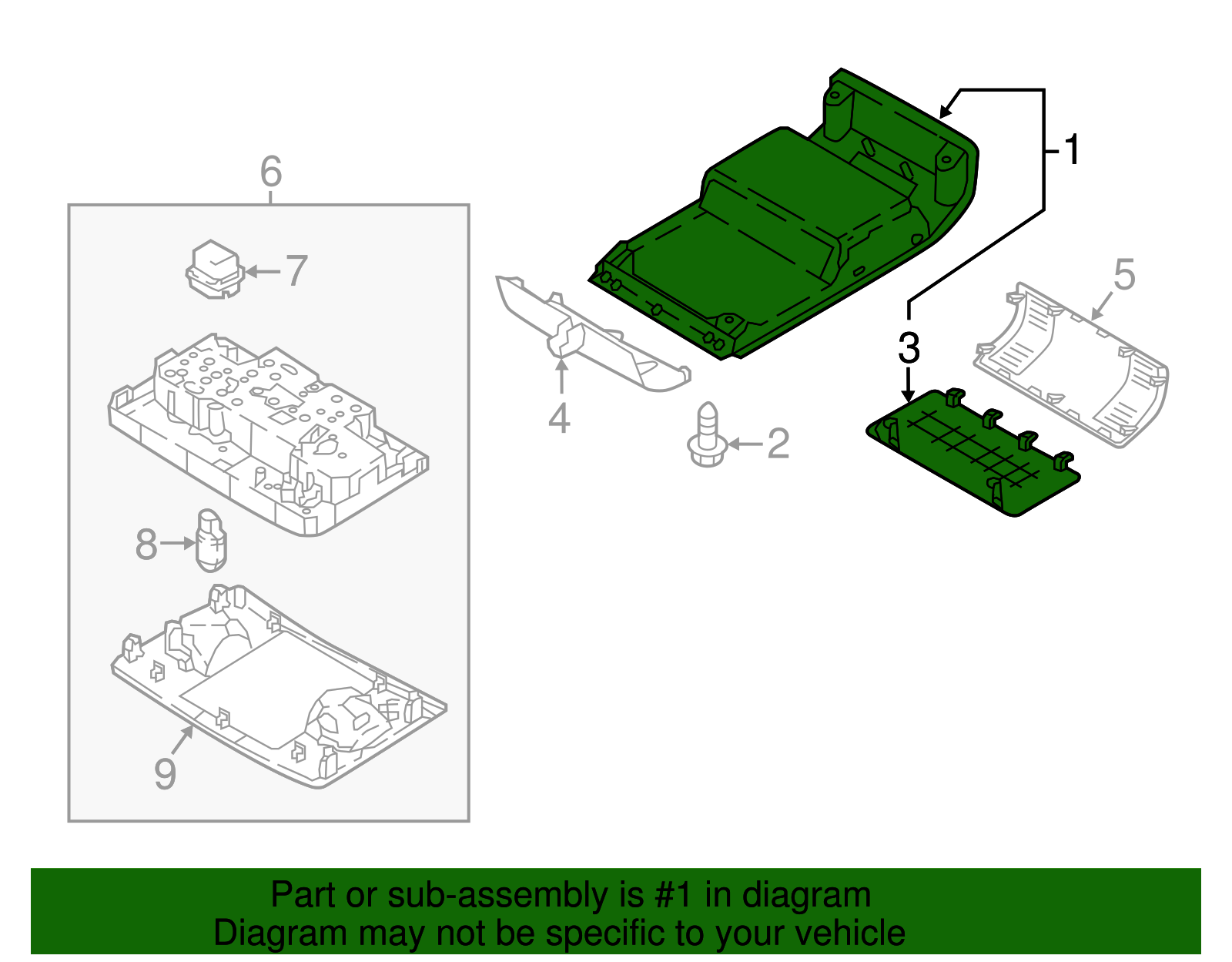 2018-2024 Volkswagen Console Assembly 5NN-868-837-RM5 | OEM Parts Online
