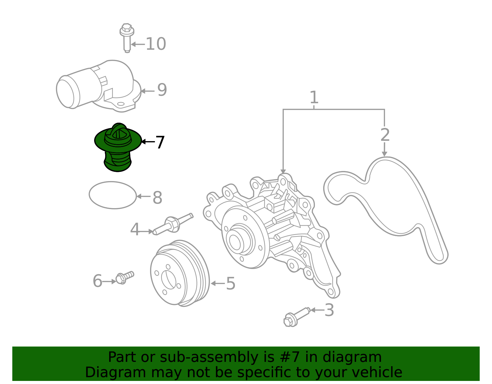 LC3Z-8575-A - Thermostat 2020-2025 Ford | Big 3 Auto Parts