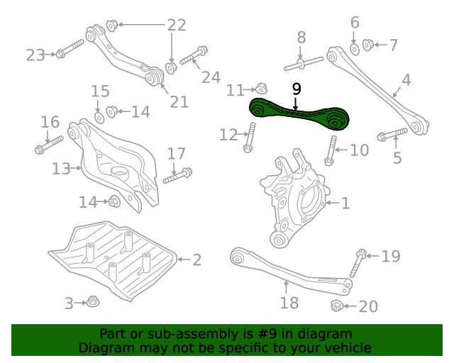 33326878632 - 2019-2022 BMW Ft Upper Control Arm (33-32-6-878-632 ...
