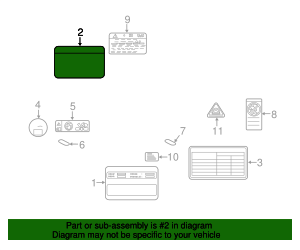2017-2019 Genesis Label Refrigerant 97699-D2050 | OEM Parts Online