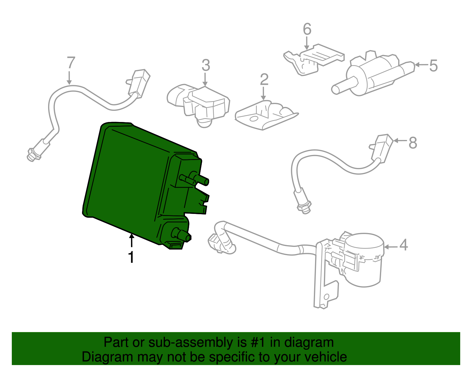 2004-2012 GM Vapor Canister 19209329 | OEM Parts Online