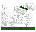 2016-2024 Chevrolet Camaro Bar Replaces Part Number 23388456 84639874 ...