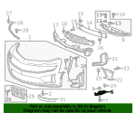 2016-2024 Chevrolet Camaro Front Bumper Fascia Guide Reinforcement ...