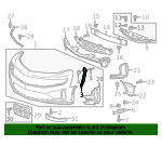 2016-2024 Chevrolet Camaro Front Bumper Fascia Reinforcement 84140556 ...