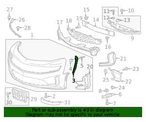 2016-2024 Chevrolet Camaro OEM NEW 2016-2020 GM Chevrolet Camaro Front ...