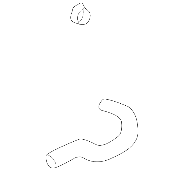 2001-2006 Hyundai Santa Fe Upper Hose 25411-26100 | OEM Parts Online