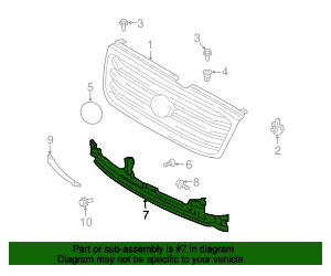 53903-60070 - Filler Panel - 2003-2004 Toyota Land Cruiser | OEM ...