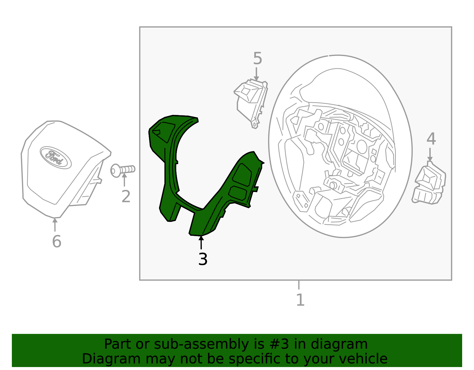KB3Z-3D758-AA - 2019-2023 Ford Ranger - Front Cover | My Ford Parts