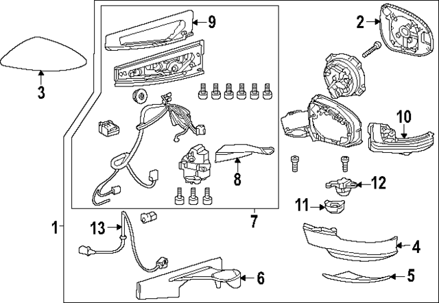 2023-2024 Toyota Turn Signal Light Assembly 81740-47020 | Toyota Parts ...