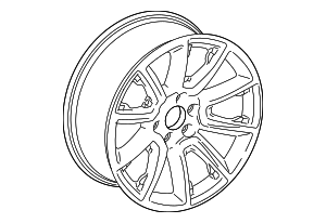 84612179 - 22x9 Black Aluminum Wheel 2018-2020 Chevrolet | GM Parts ...