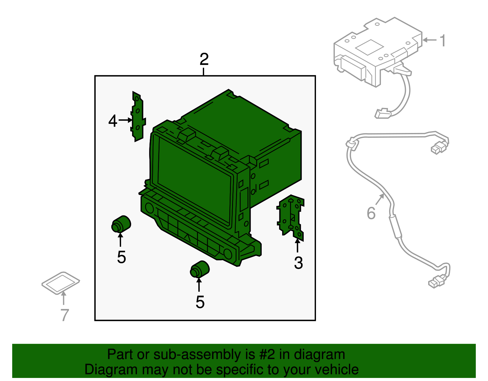 2019 Kia Niro Display Unit 96560-G5130 | QuirkParts