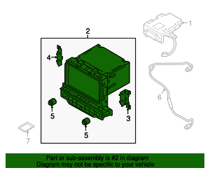 2018-2019 Kia Niro Display Unit 96560-G5320 | TascaParts.com