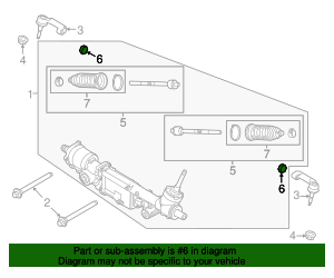2007-2024 Ford Inner Tie Rod Adjust Nut W712367-S440 | OEM Parts Online