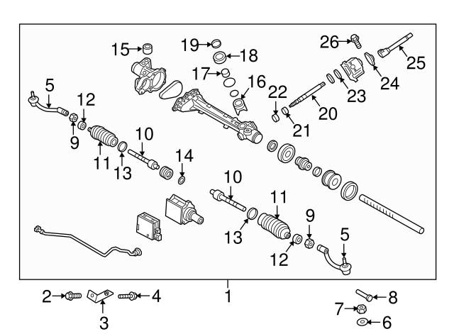 57740-B1000 - Rack and Pinion Bellows 2015-2017 Hyundai | AutoNation Parts