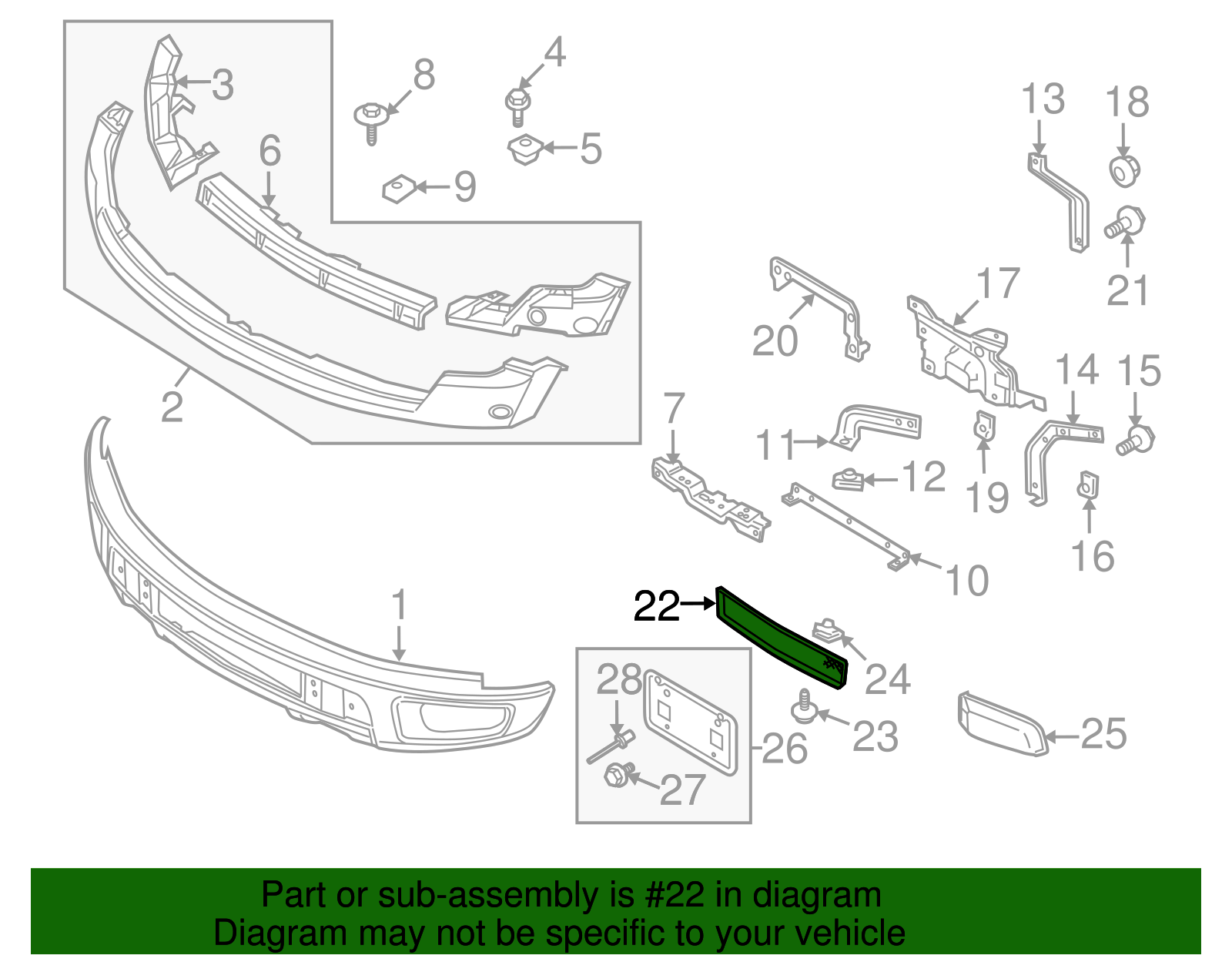 2010-2014 Ford F-150 Lower Grille AL3Z-17B968-AA | Retail Performance ...