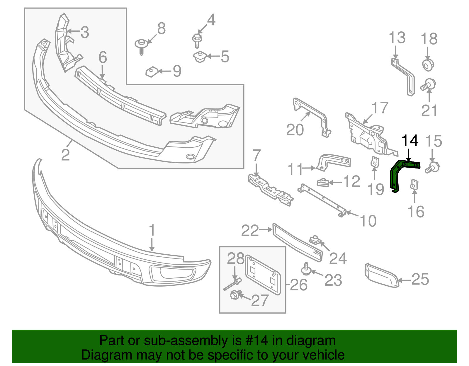2010-2014 Ford F-150 Outer Bracket AL3Z-17754-A | OEM Parts Online