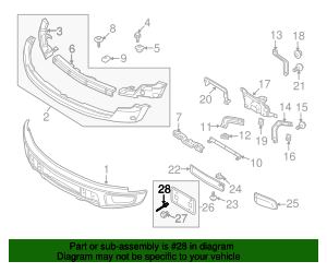 Genuine OEM Ford Part - License Bracket Rivet W706770-S437 | Genuine ...