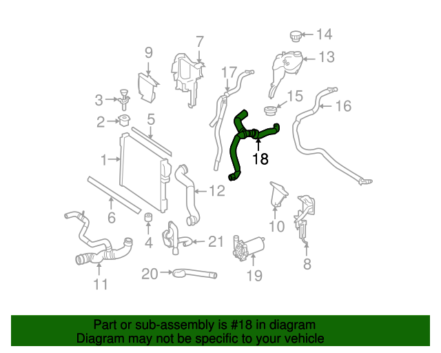 221-501-24-84 - Breather Tube 2008-2010 Mercedes-Benz | Mercedes-Benz ...