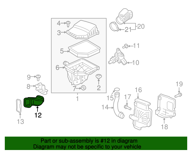 2016-2024 Volvo XC90 Air Inlet Duct 31338740 | TascaParts.com