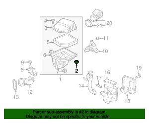 2016-2022 Volvo Air Cleaner Assembly Insulator 31439663 | TascaParts.com