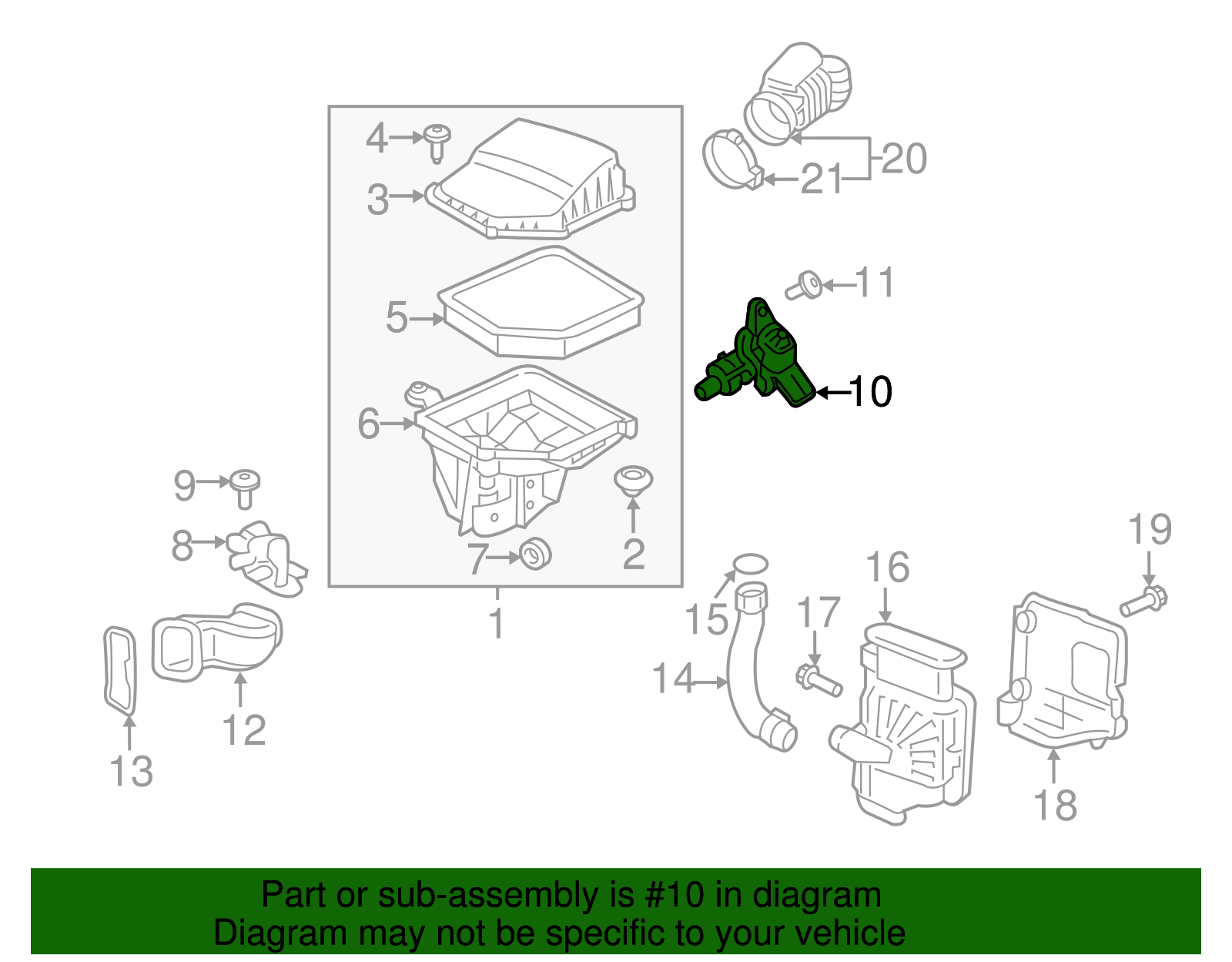 31430000 - Mass Air Flow Sensor - 2016-2021 Volvo | Volvo OEM Parts Direct