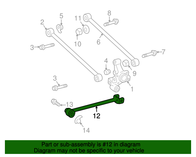 2006-2008 Lexus RX400h Strut Rod 48780-48050 | OEM Parts Online